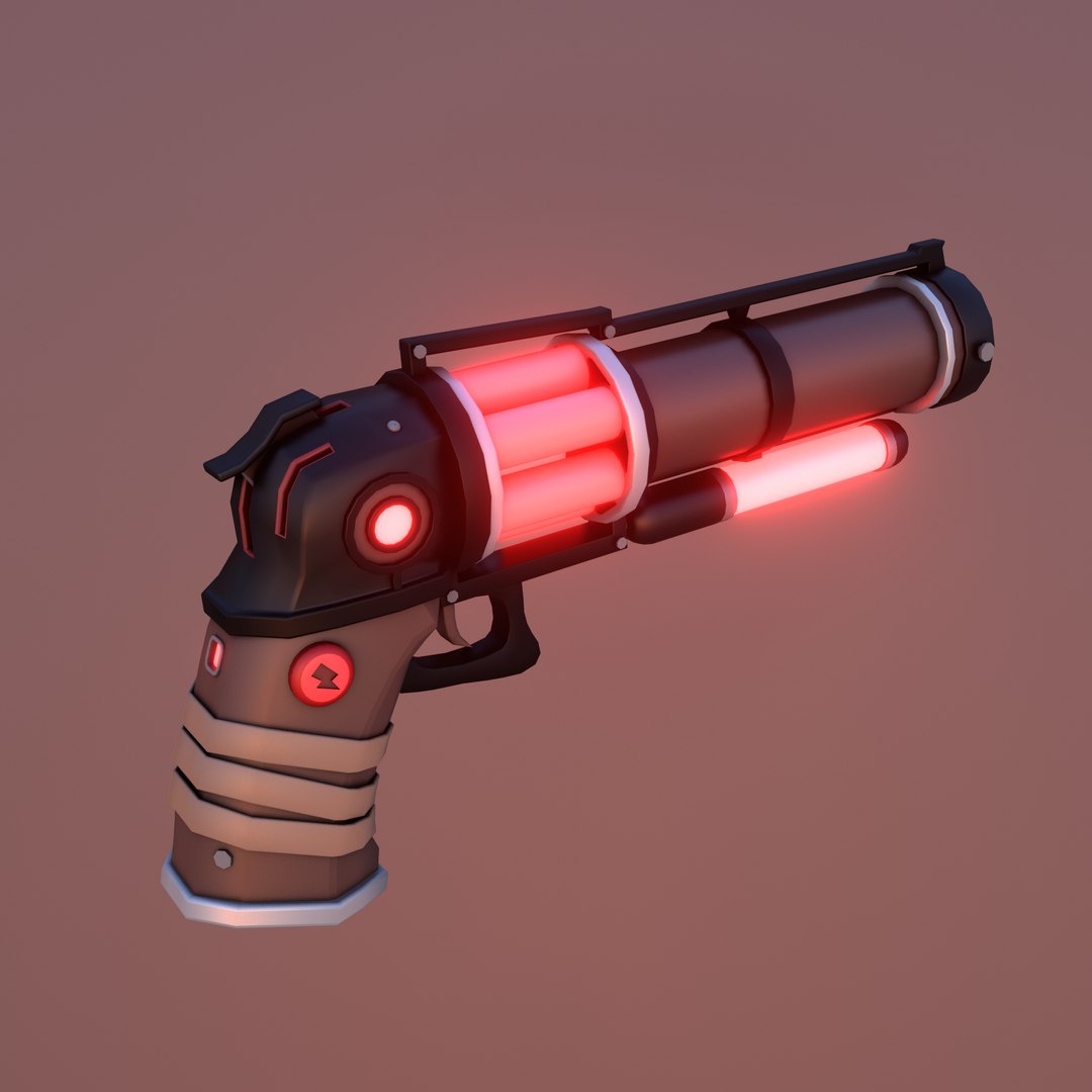 3D 3D Stylized Ray Gun Package Model - TurboSquid 2254785