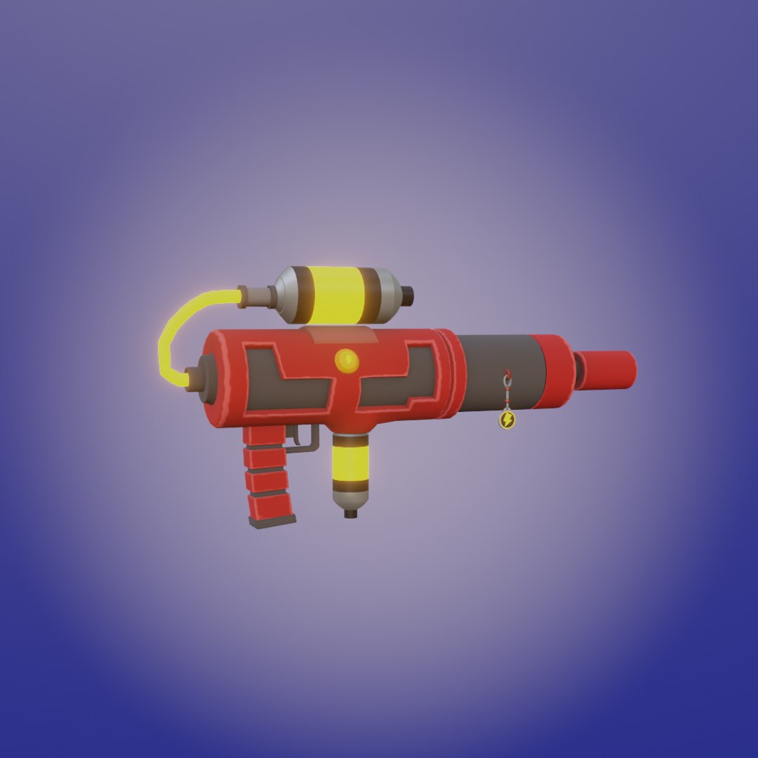 3D 3D Stylized Ray Gun Package Model - TurboSquid 2254785