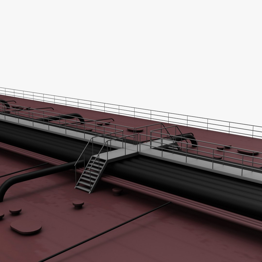 3d Model Realistic Oil Tanker