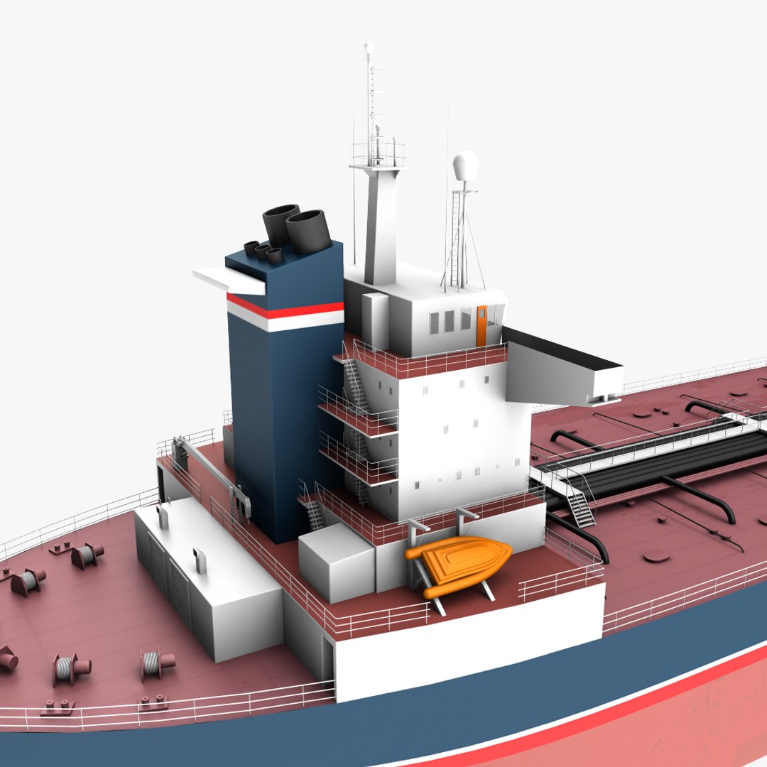 3d Model Realistic Oil Tanker