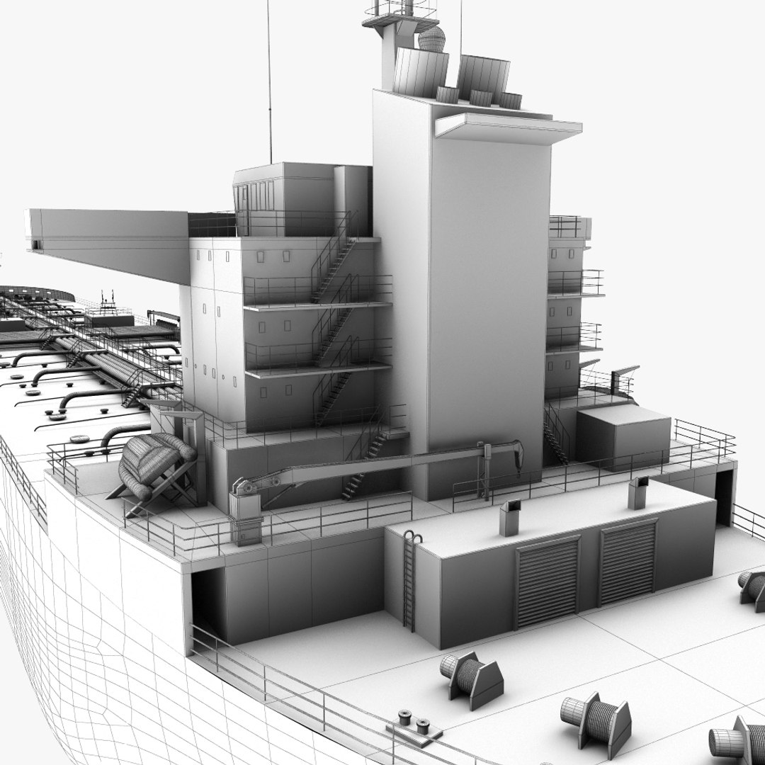 3d model realistic oil tanker