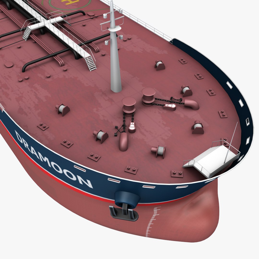 3d Model Realistic Oil Tanker