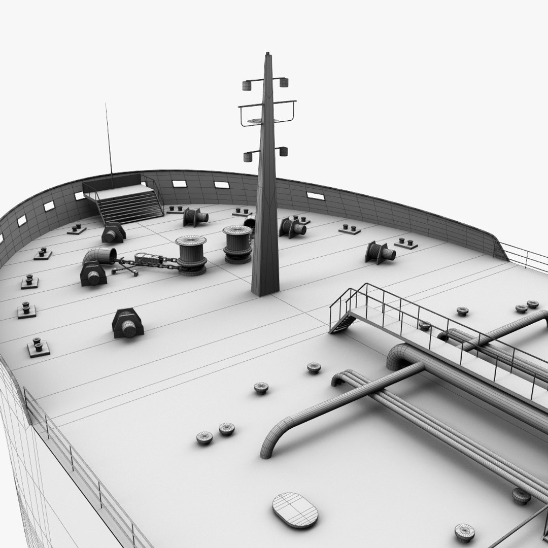 3d model realistic oil tanker