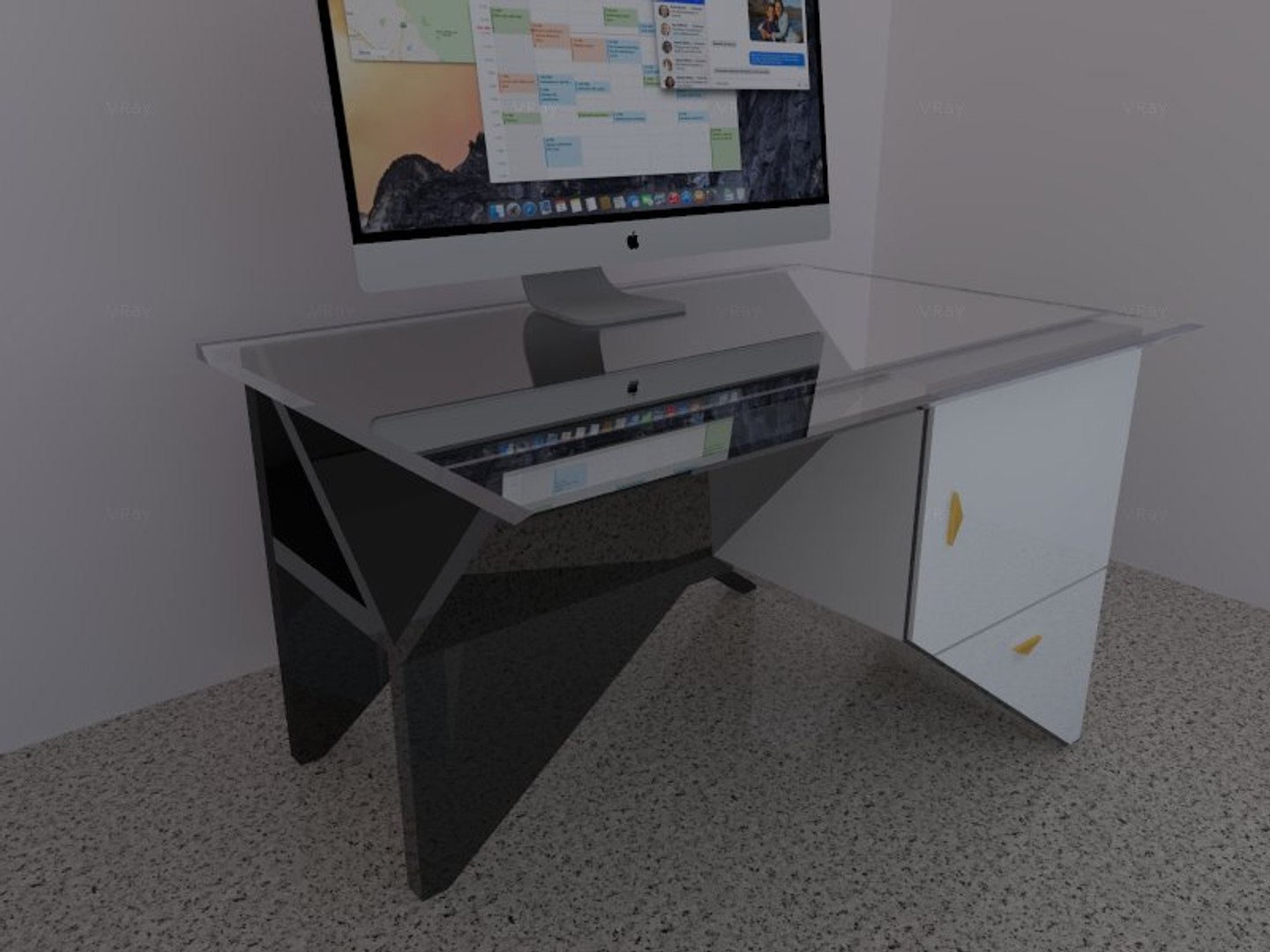 Desk Design 3ds
