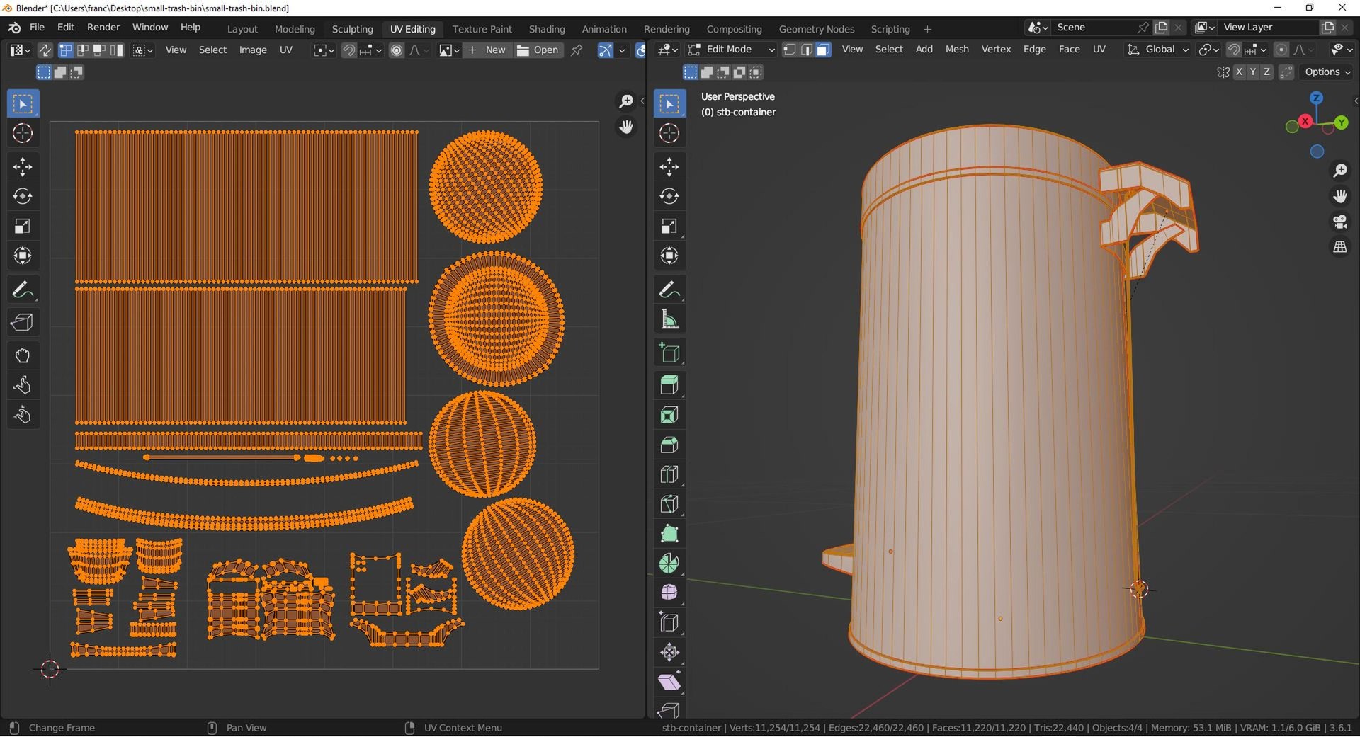 3D Small Trash Bin Model - TurboSquid 2124062