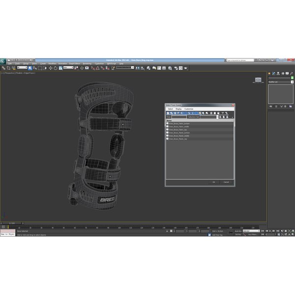 knee brace breg 3d model