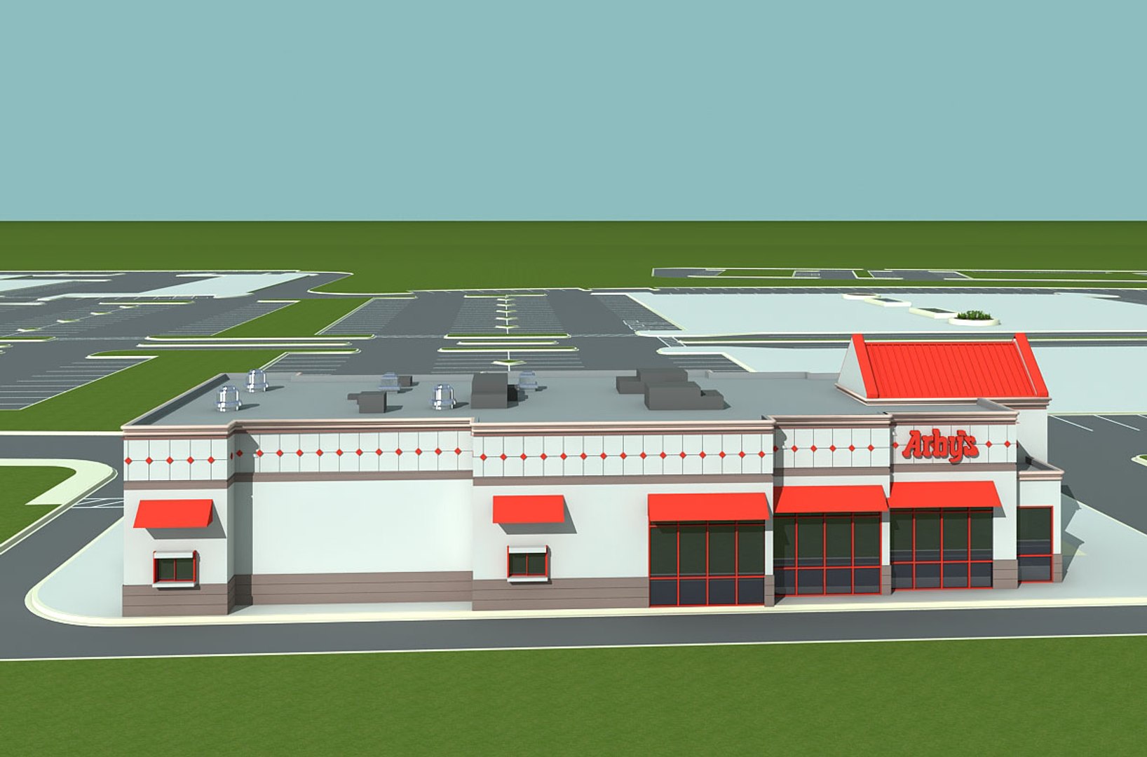 Arby S Restaurant 3d Max