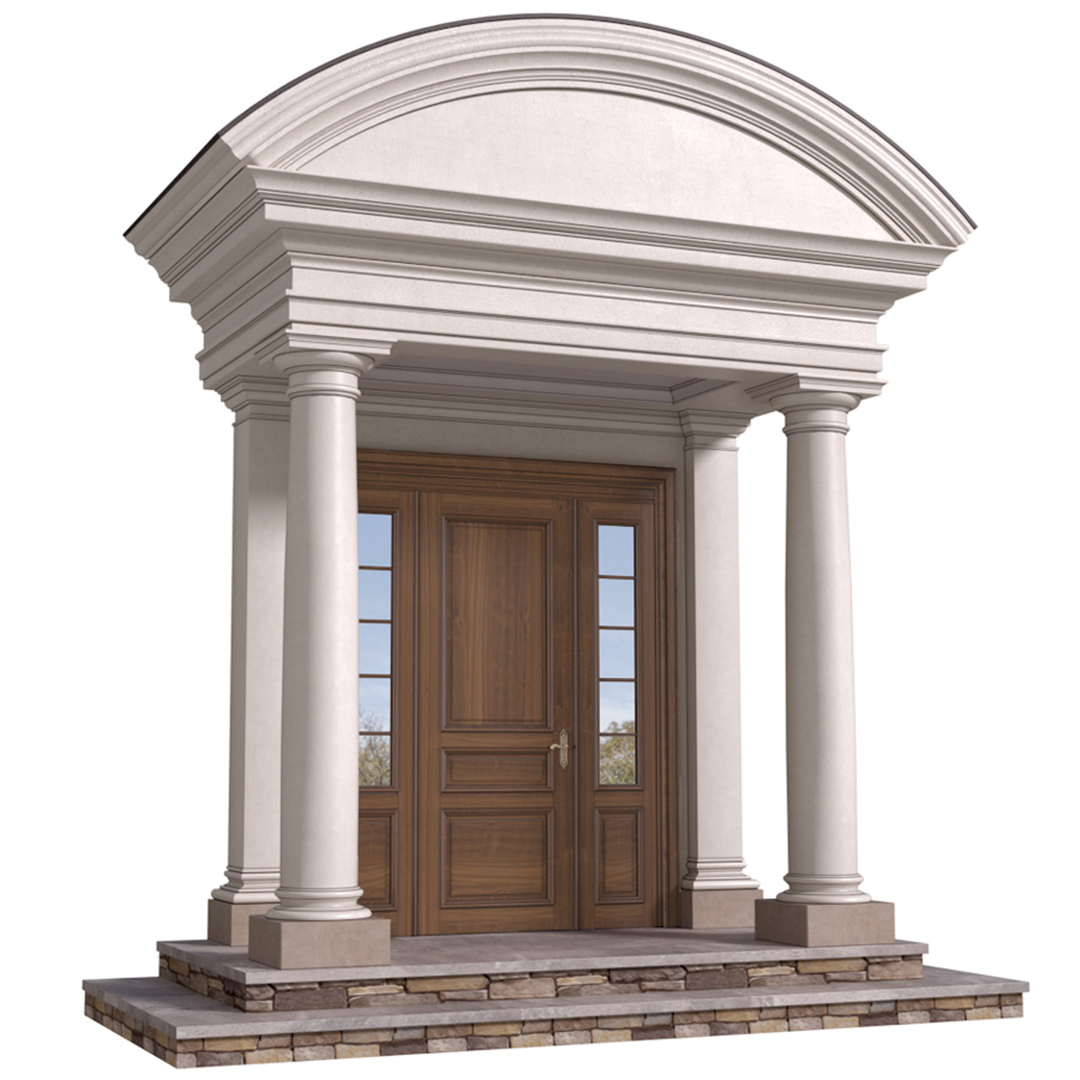 Classic Porch Main Entrance to the house Entry group 3D model - TurboSquid 1832788