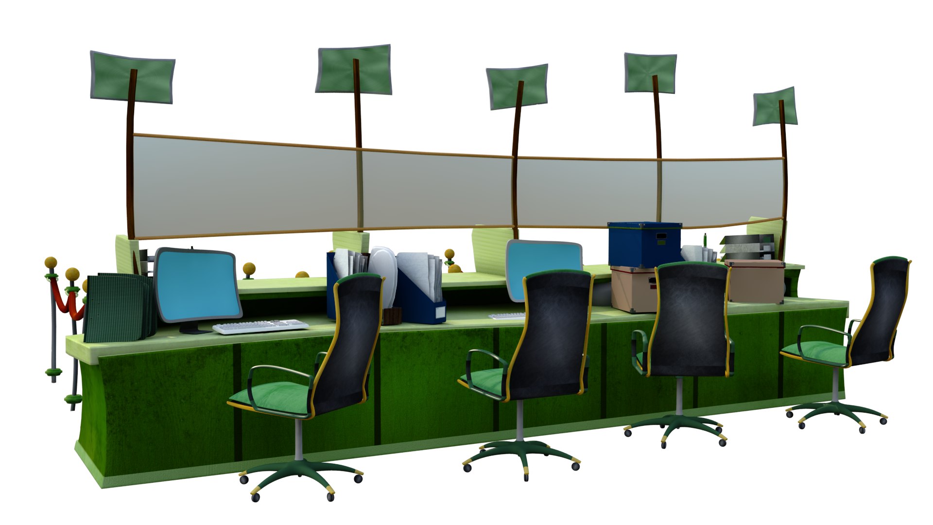 3D Cash Desk - TurboSquid 1368326