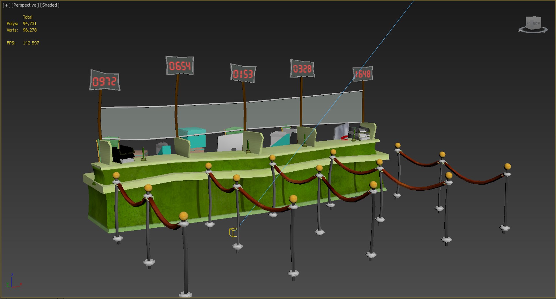 3D Cash Desk - TurboSquid 1368326