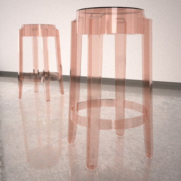 charles ghost stool 3d model