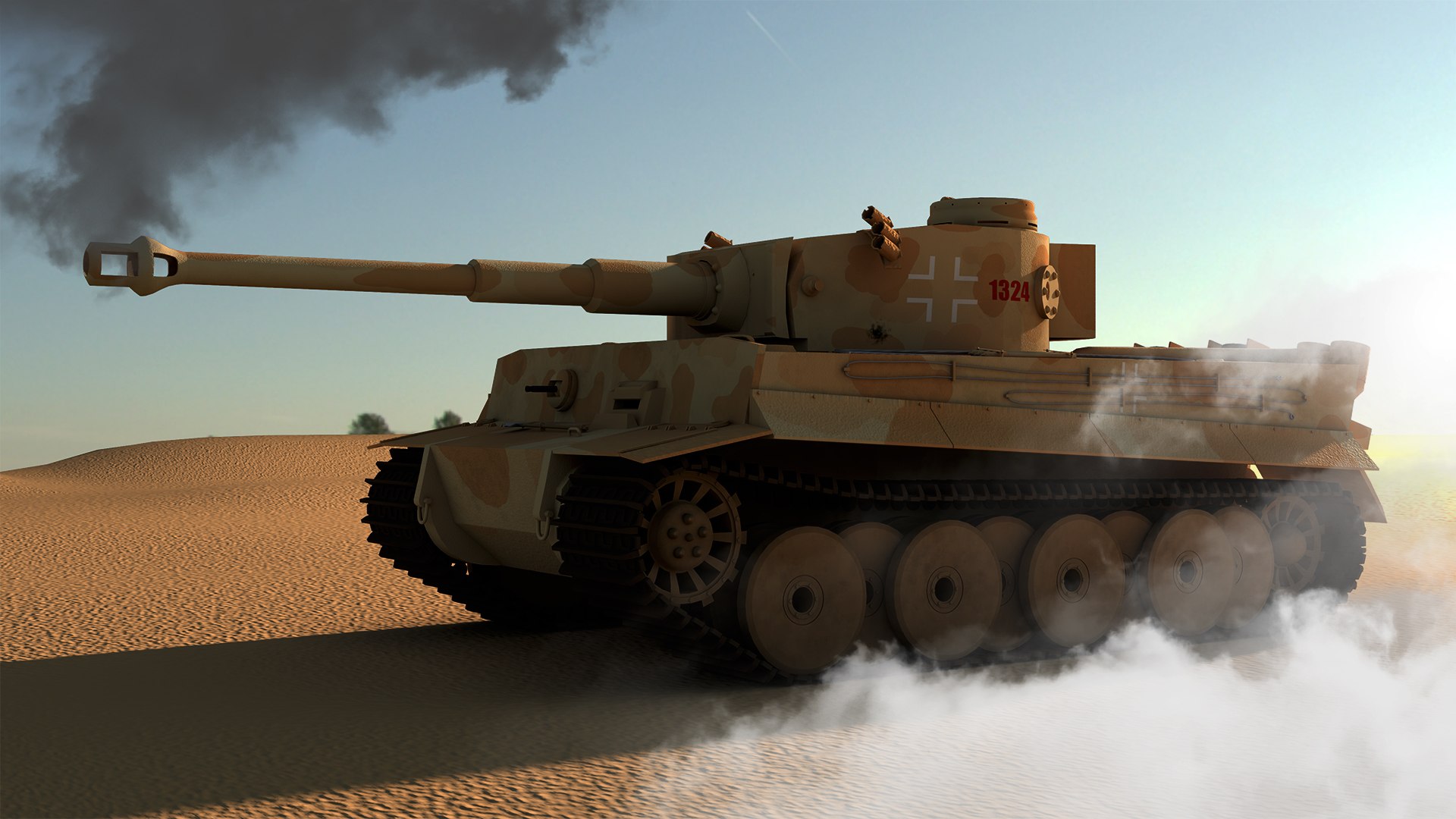 3d pzkpfw vi tiger tank model