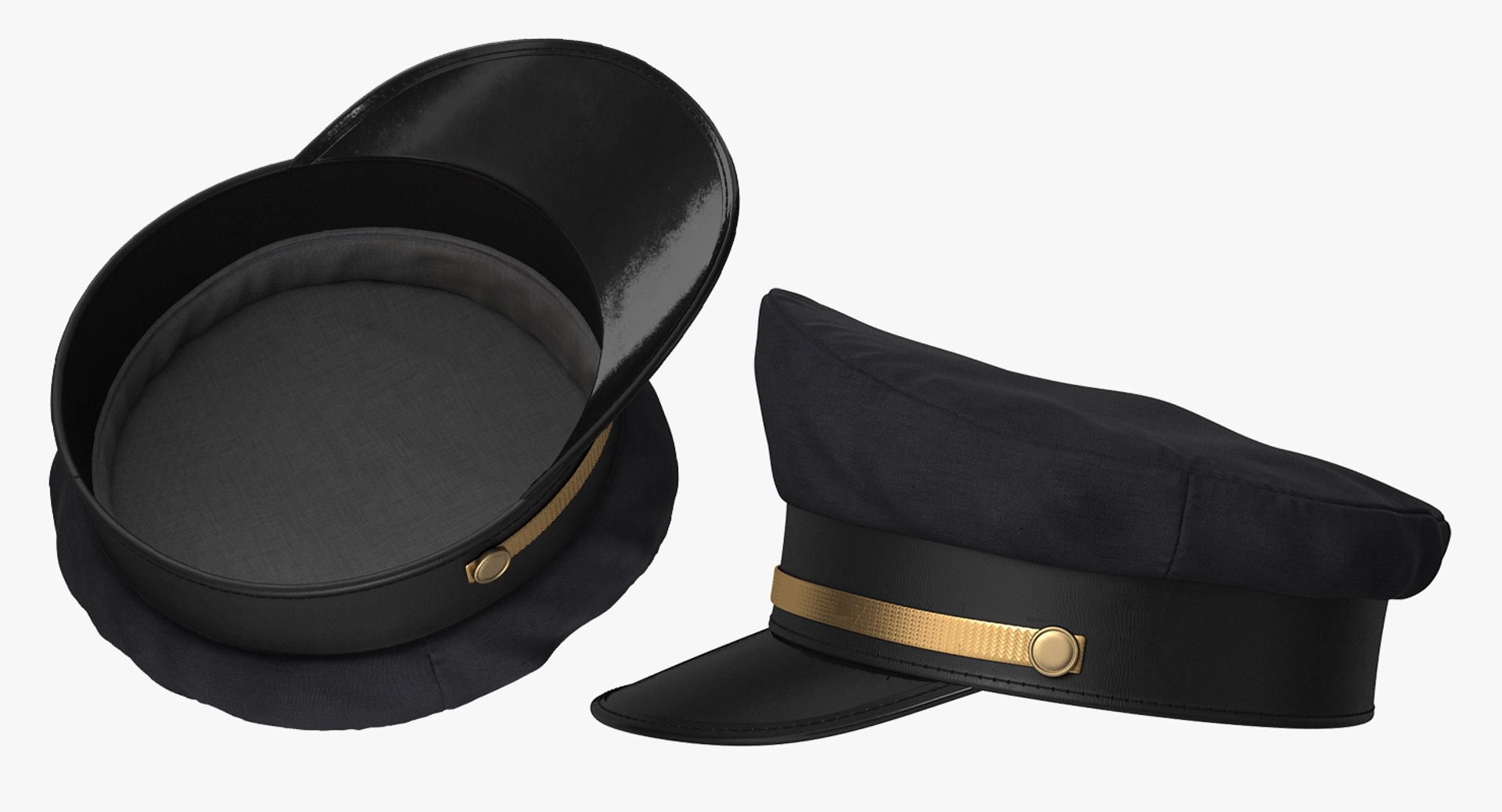 3d airline captains cap
