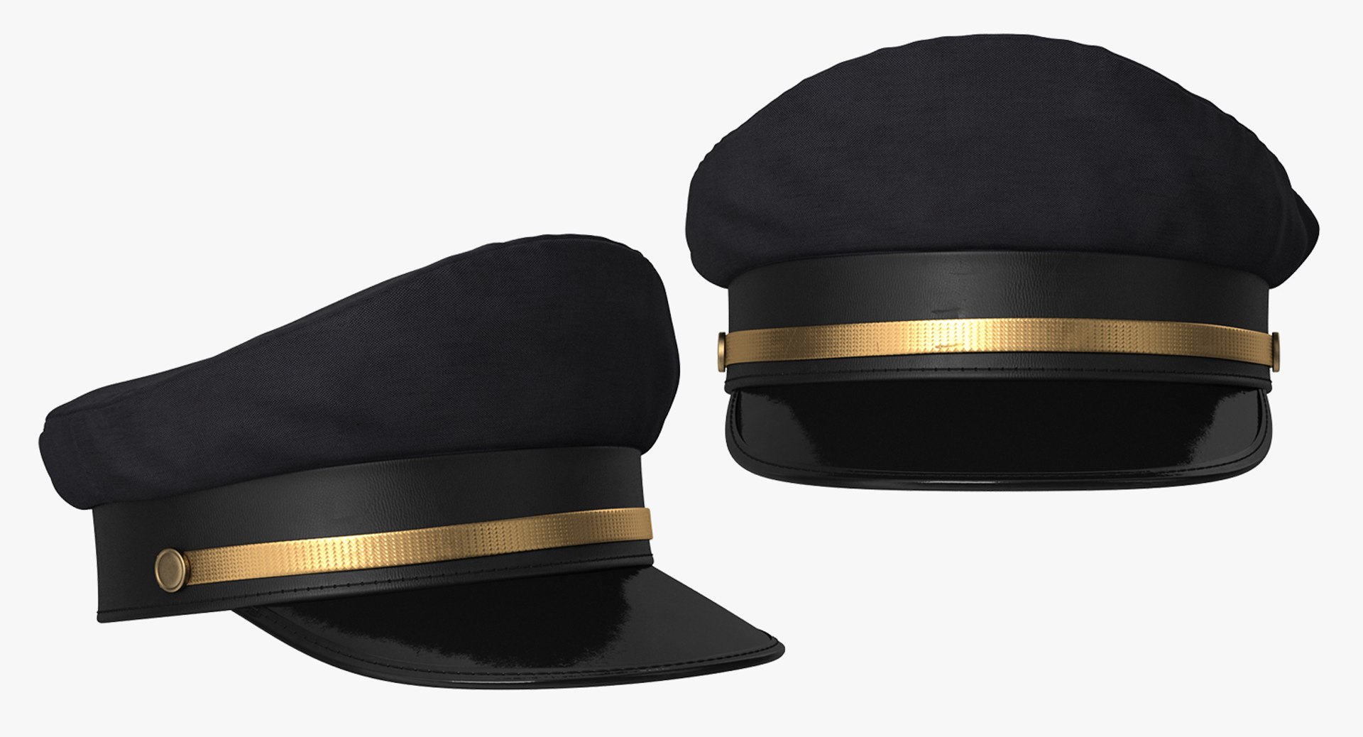 3d airline captains cap
