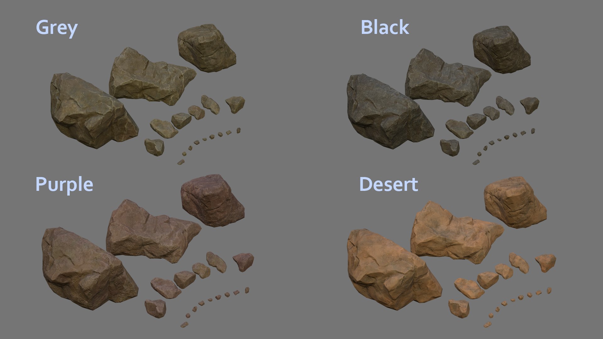 3D Rocks Unreal Engine - TurboSquid 1578232