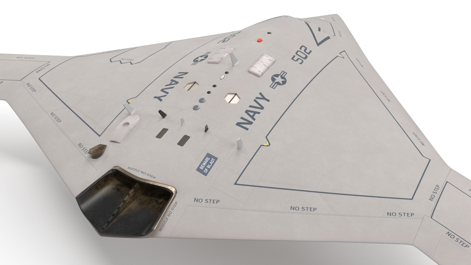 3D Northrop Grumman X-47B UCAV Drone Model - TurboSquid 2110211