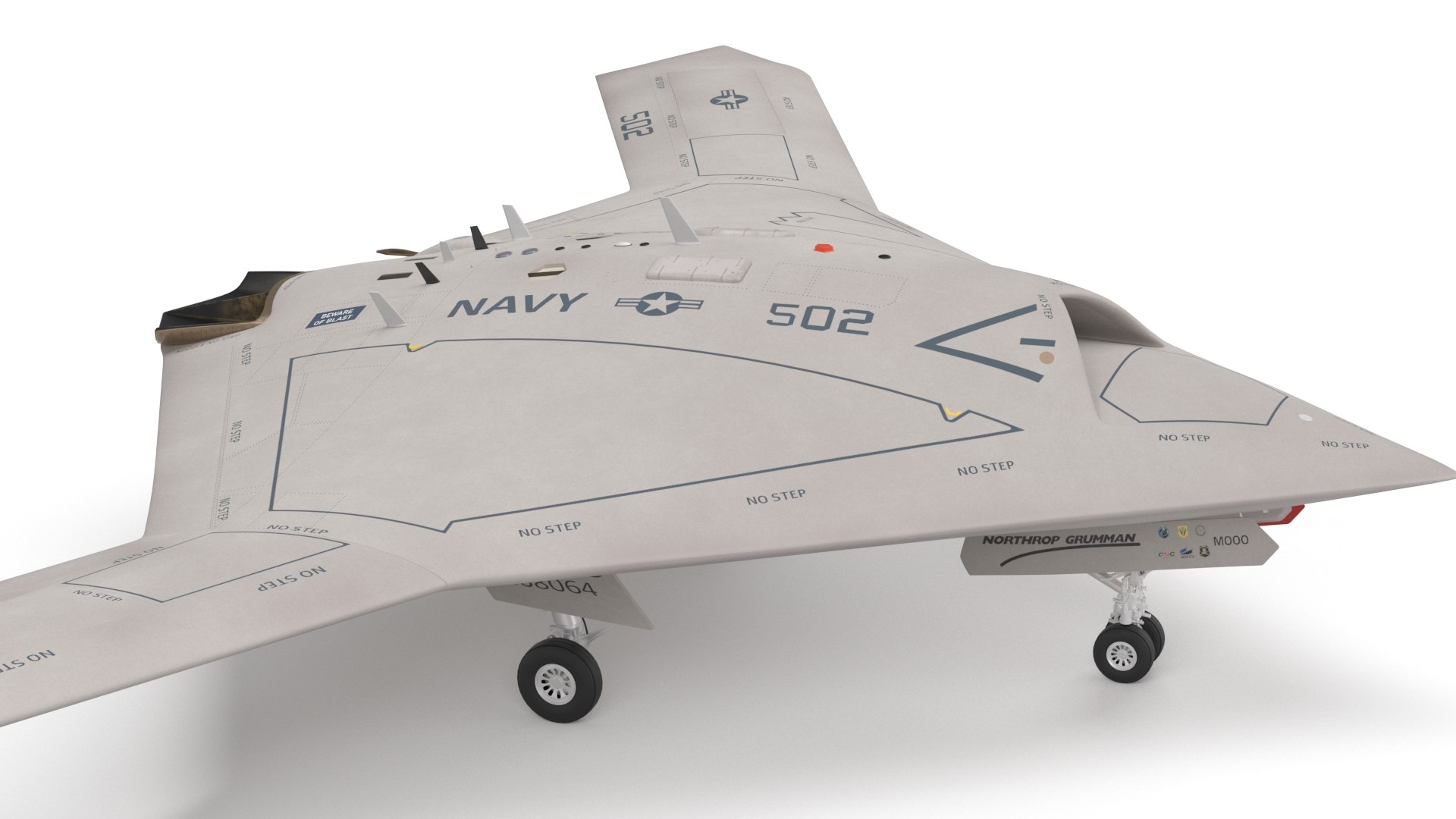 3D Northrop Grumman X-47B UCAV Drone Model - TurboSquid 2110211