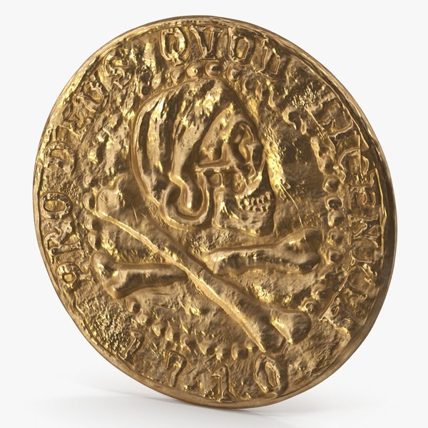 modelo 3d Moneda de oro pirata del tesoro - TurboSquid 1775920