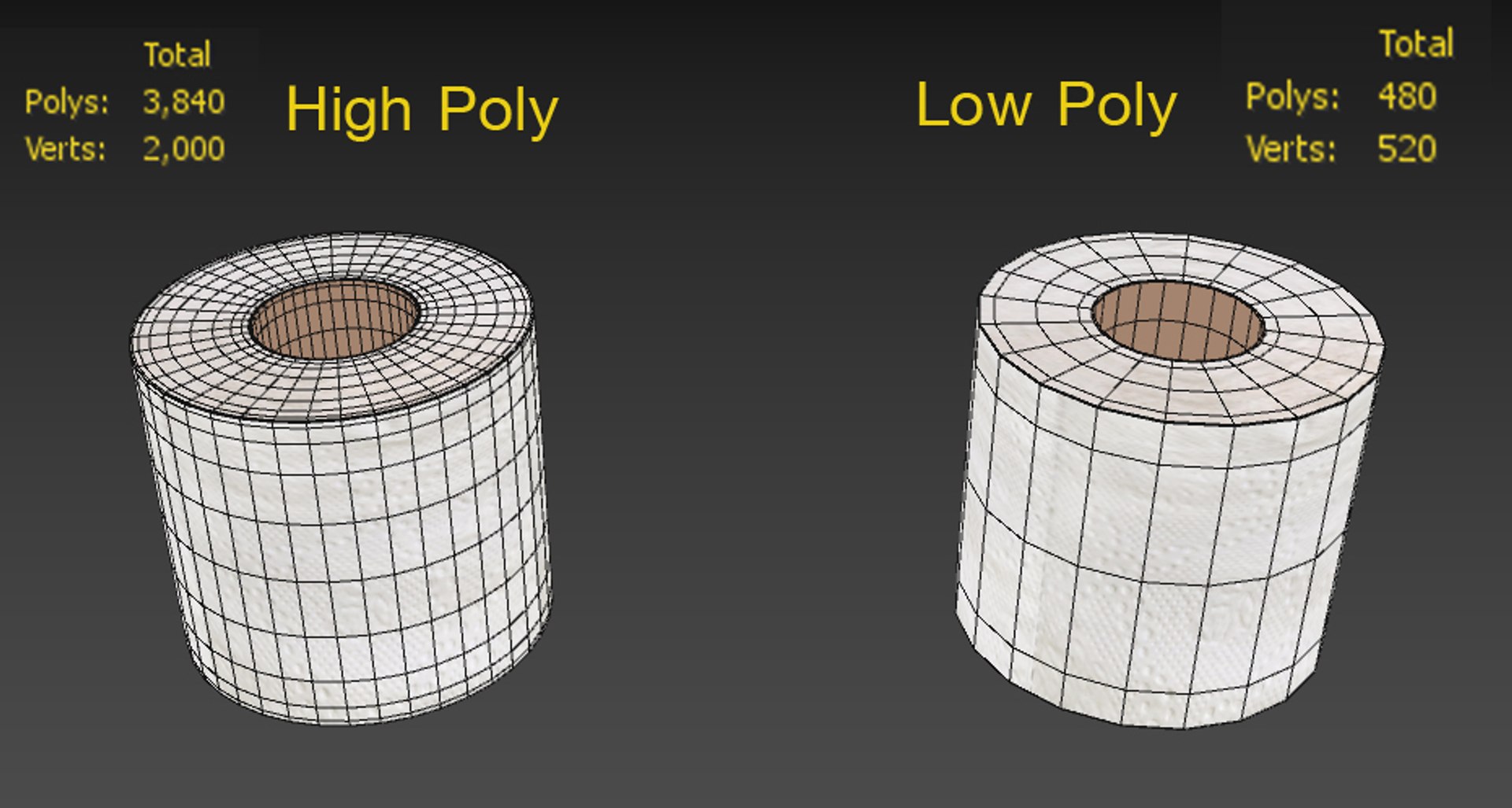 3D Toilet Paper Model - TurboSquid 1427241