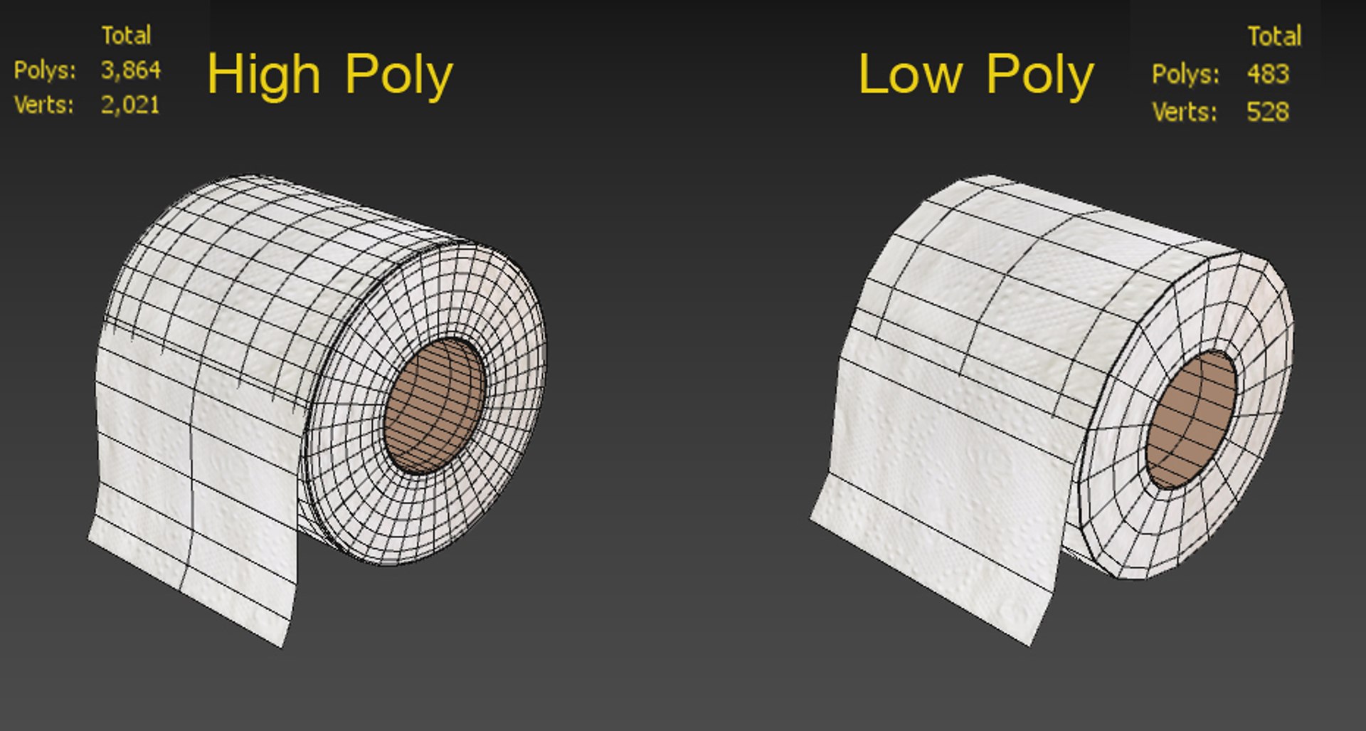 3D Toilet Paper Model - TurboSquid 1427241