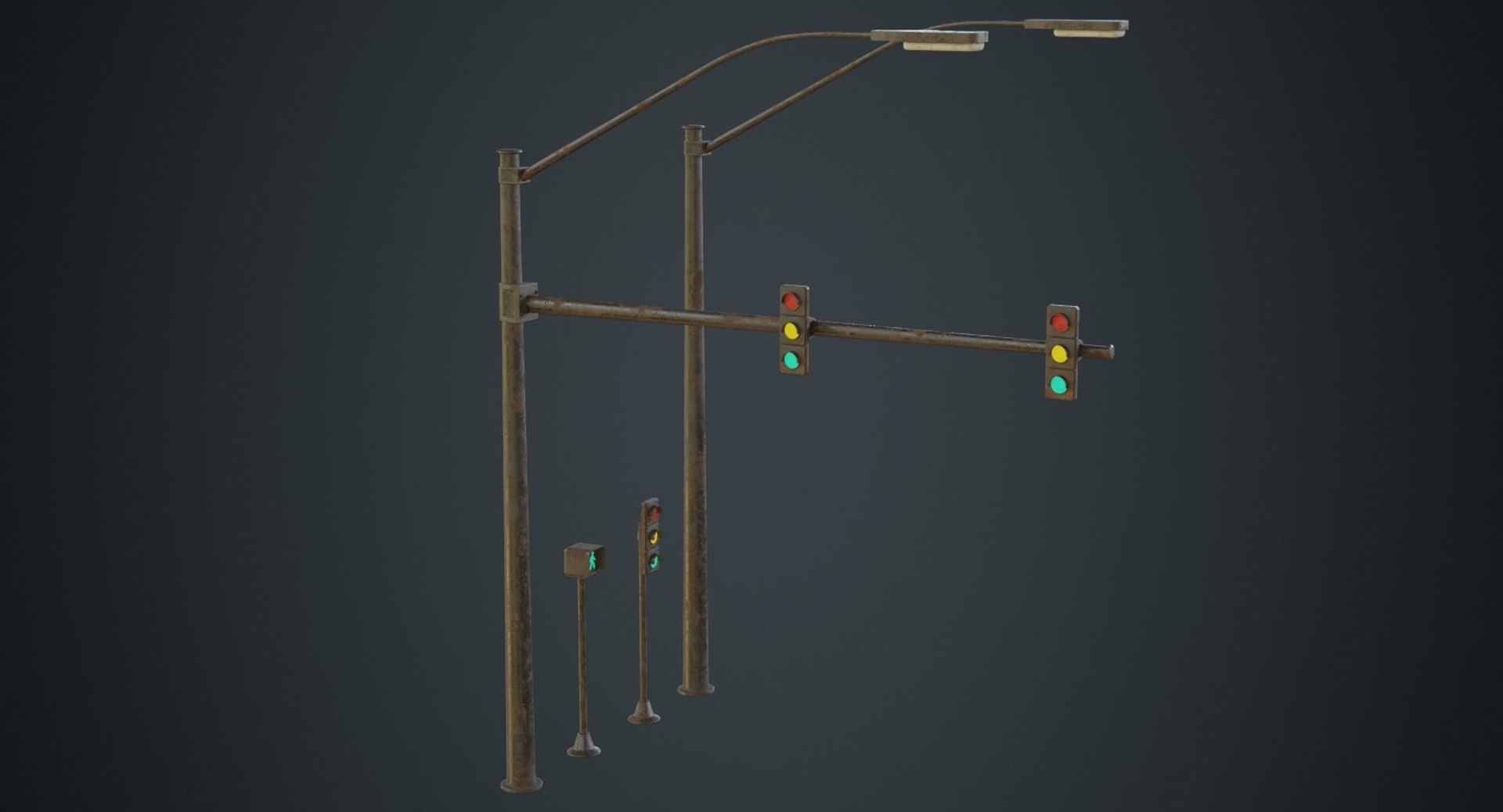 Stop Light 1c 3D - TurboSquid 1390606