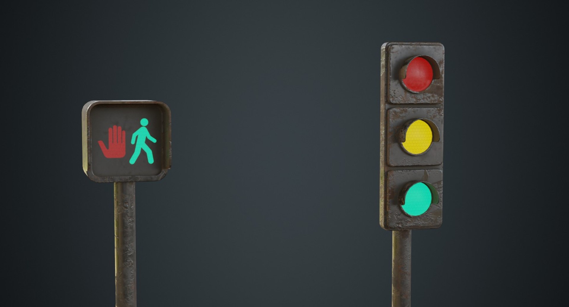 Stop Light 1c 3D - TurboSquid 1390606