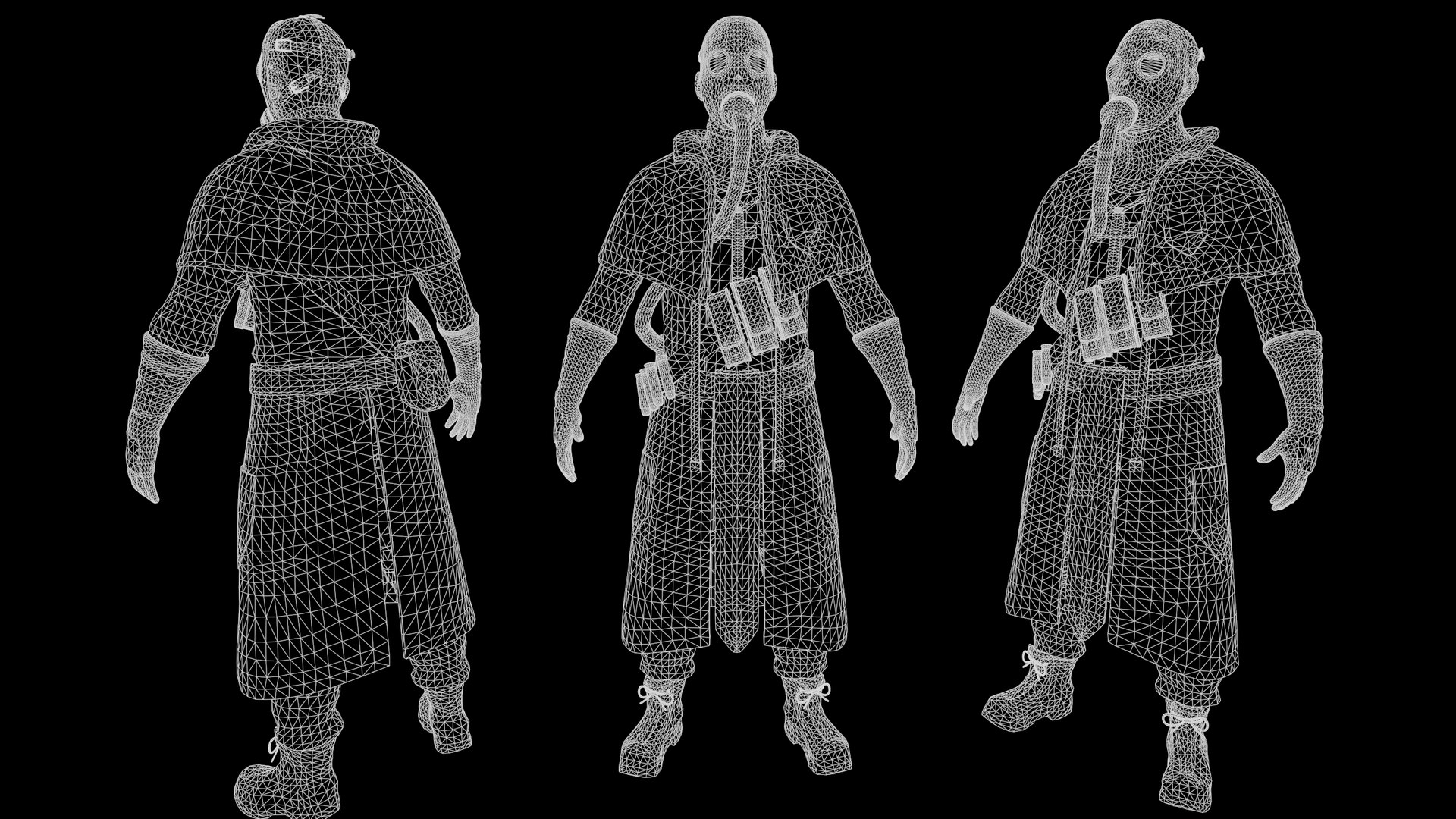 3D Post Apocalyptic Priest Model - TurboSquid 1896918