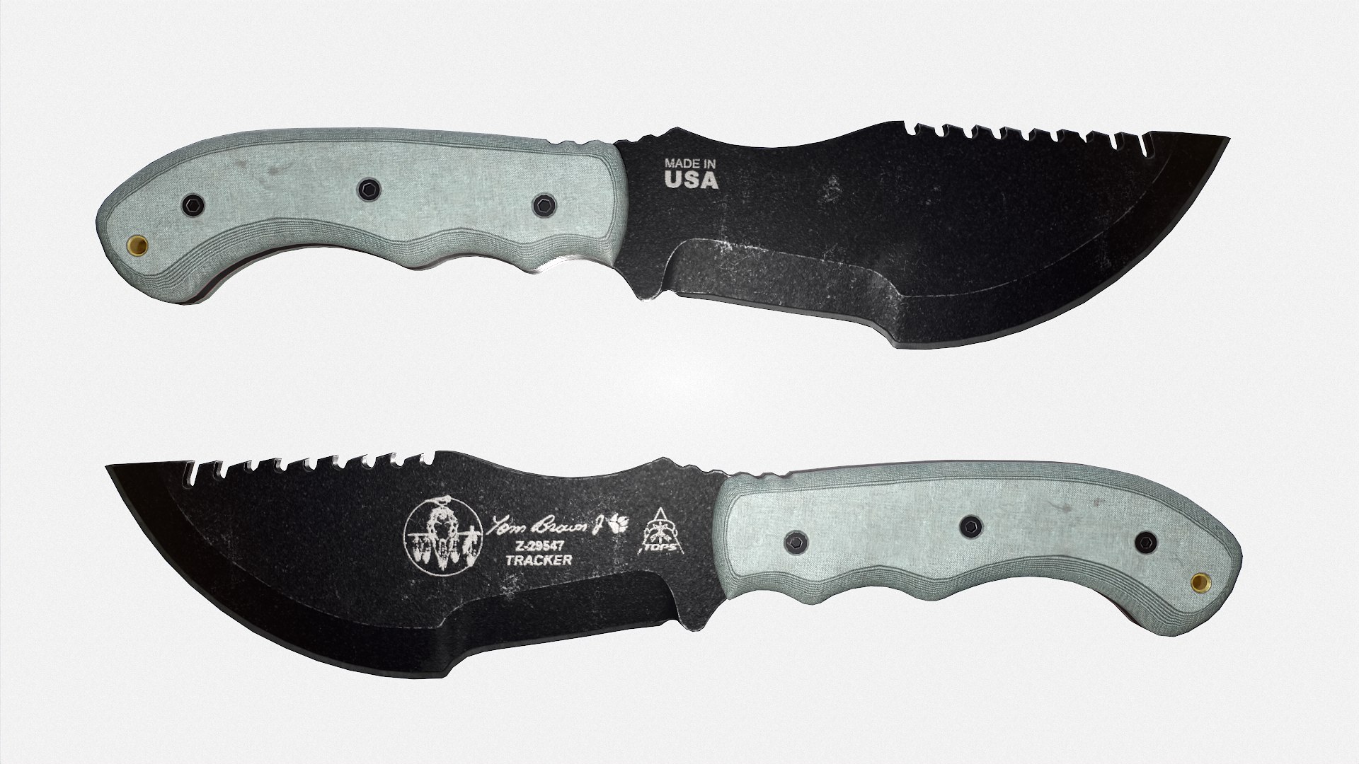 Tops Tom Brown Tracker T-1 Low Poly 3D model - TurboSquid 1804992