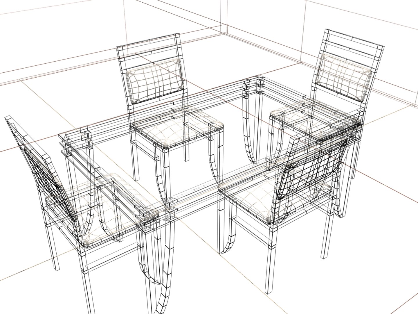 3d Dining Room Table