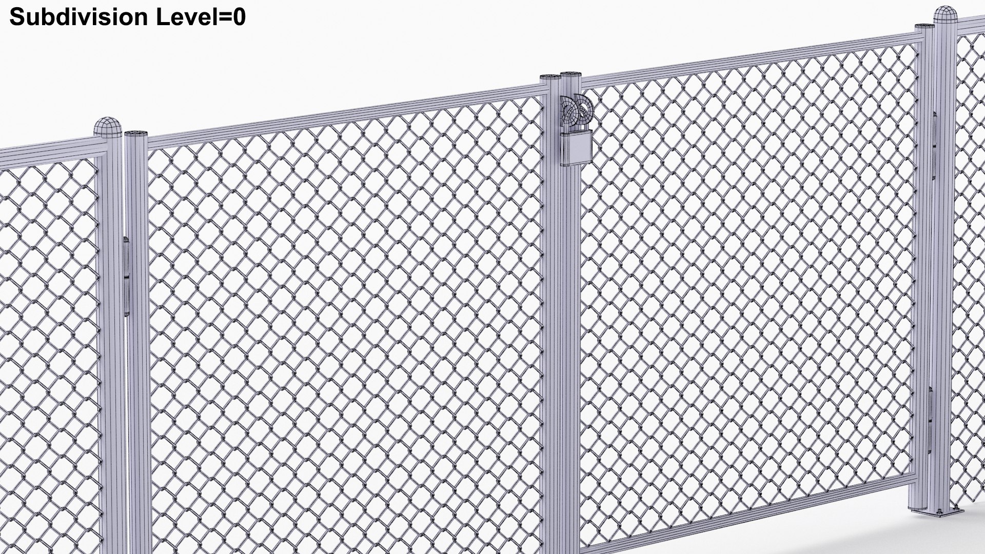 Seamless Metal Fence 04 3D - TurboSquid 2040352