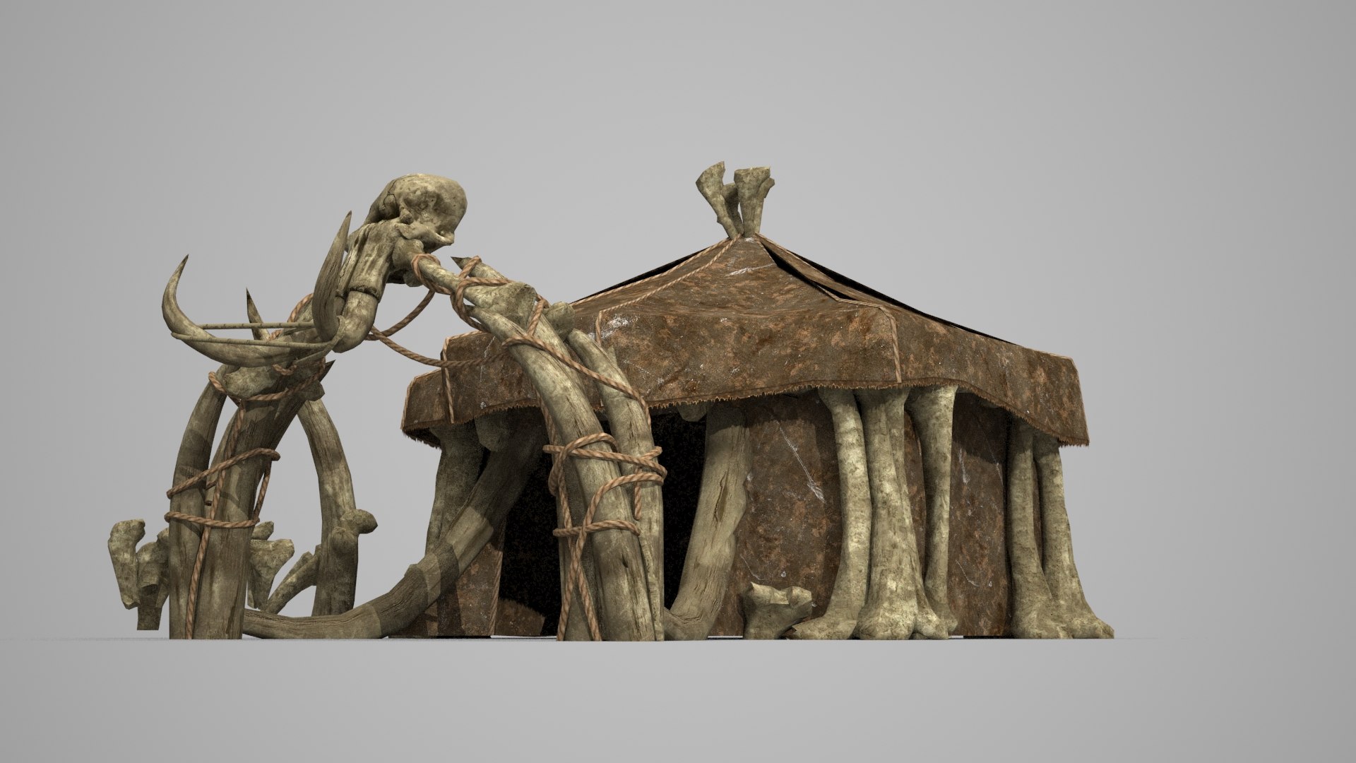 The barbarian chief's tent 3D - TurboSquid 1744554