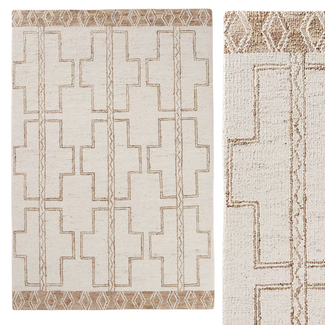 AASHA JUTE RUG 3D Model - TurboSquid 2201619
