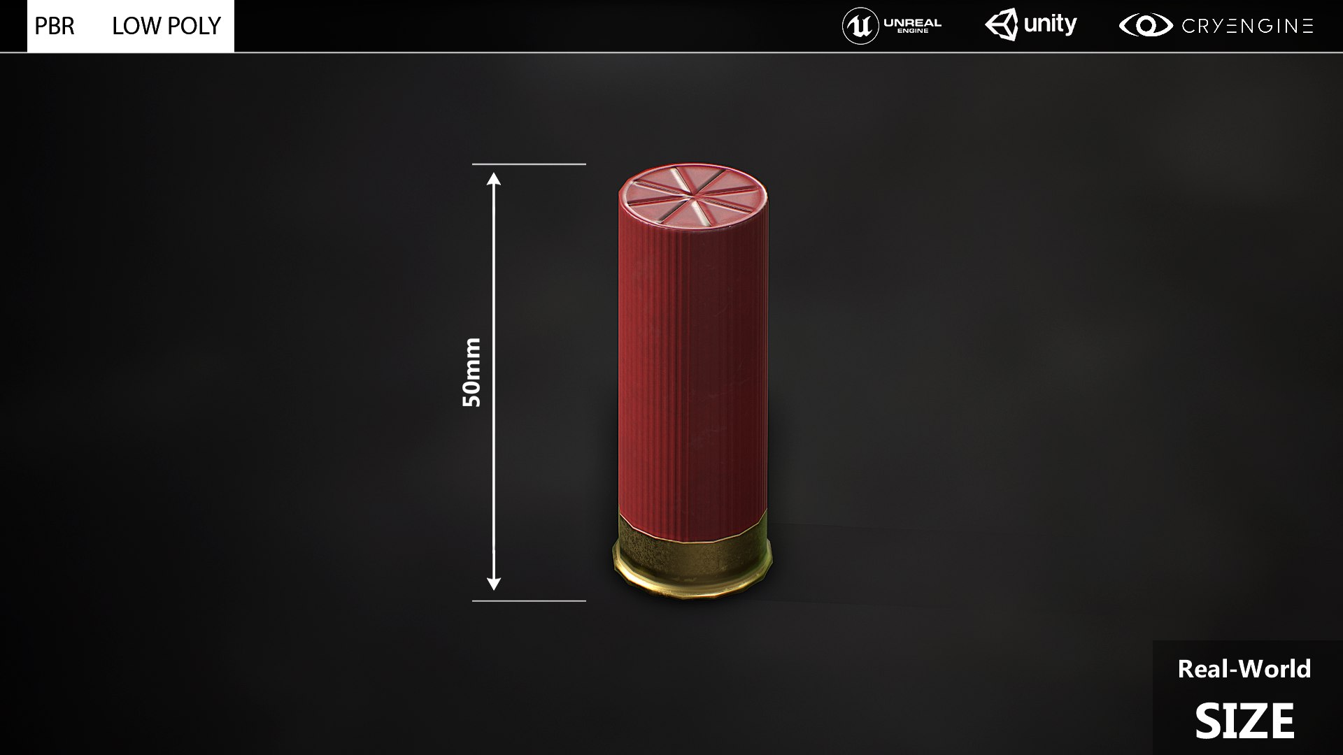 3D Realistic Shotgun Shells Pack - PBR Low Poly - TurboSquid 1768264