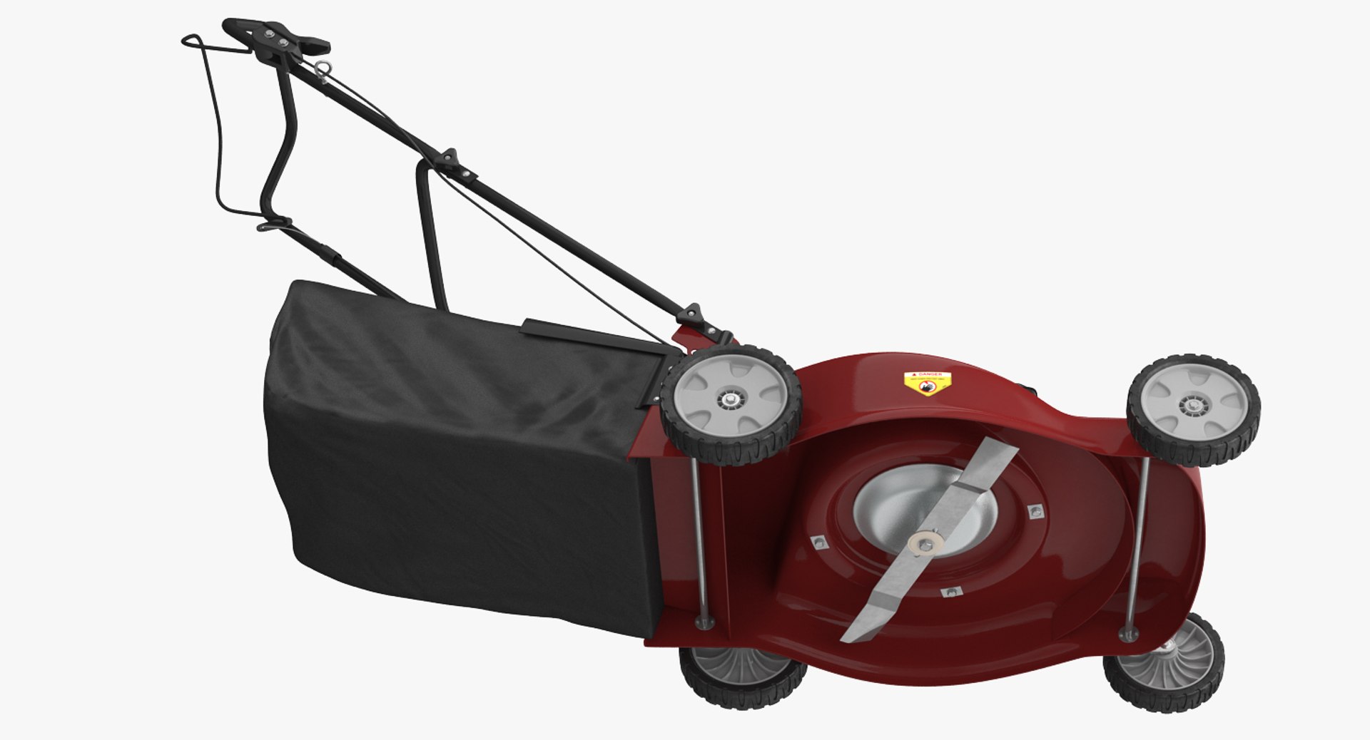 3d model push lawn mower