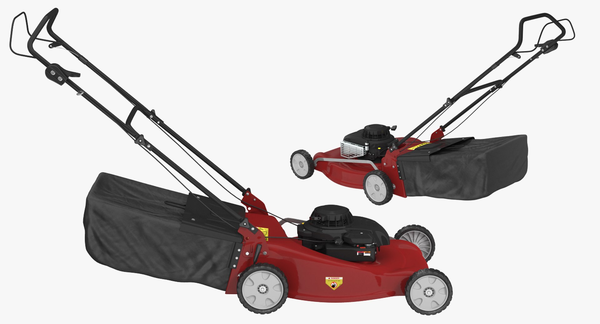 3d model push lawn mower