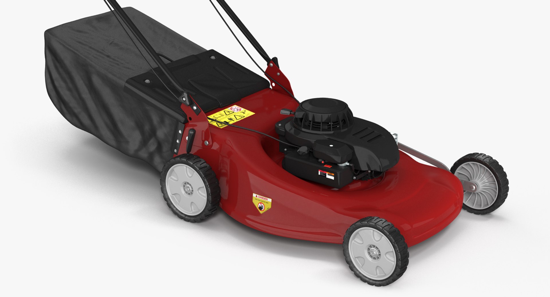 3d model push lawn mower