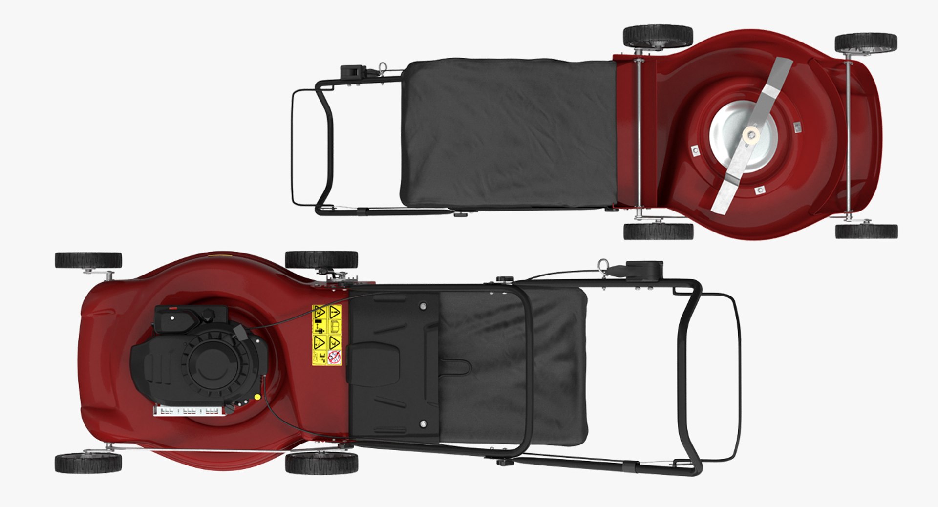 3d model push lawn mower