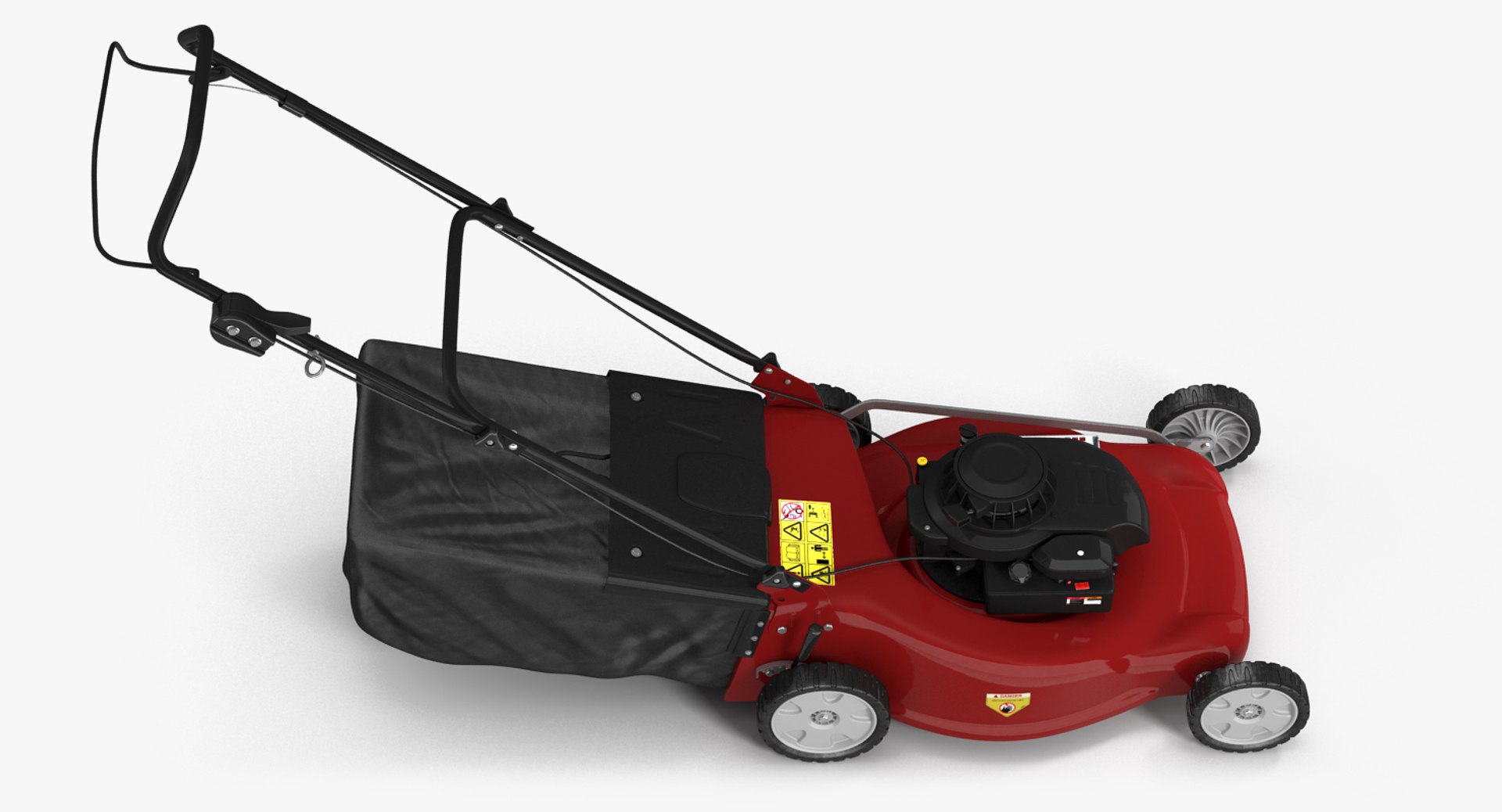 3d model push lawn mower