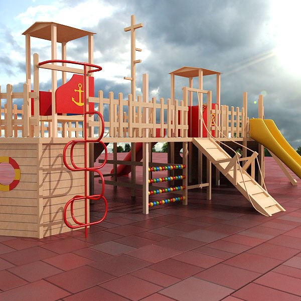 play children 3d model