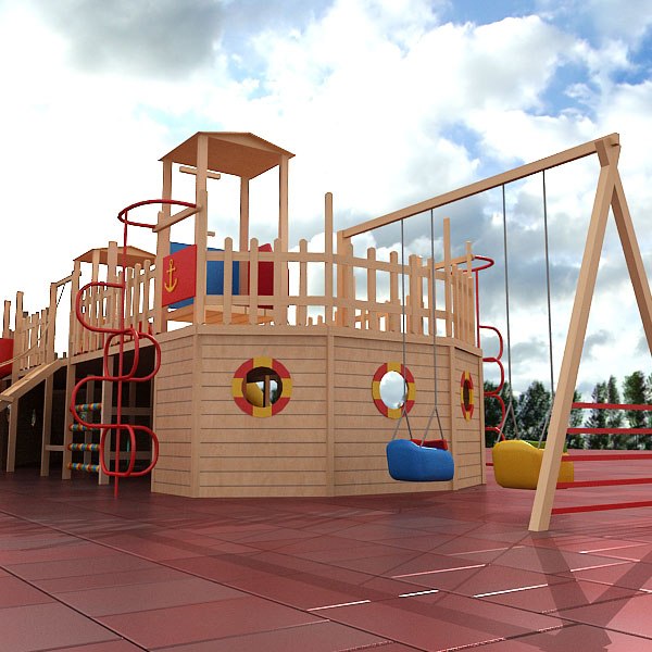 play children 3d model