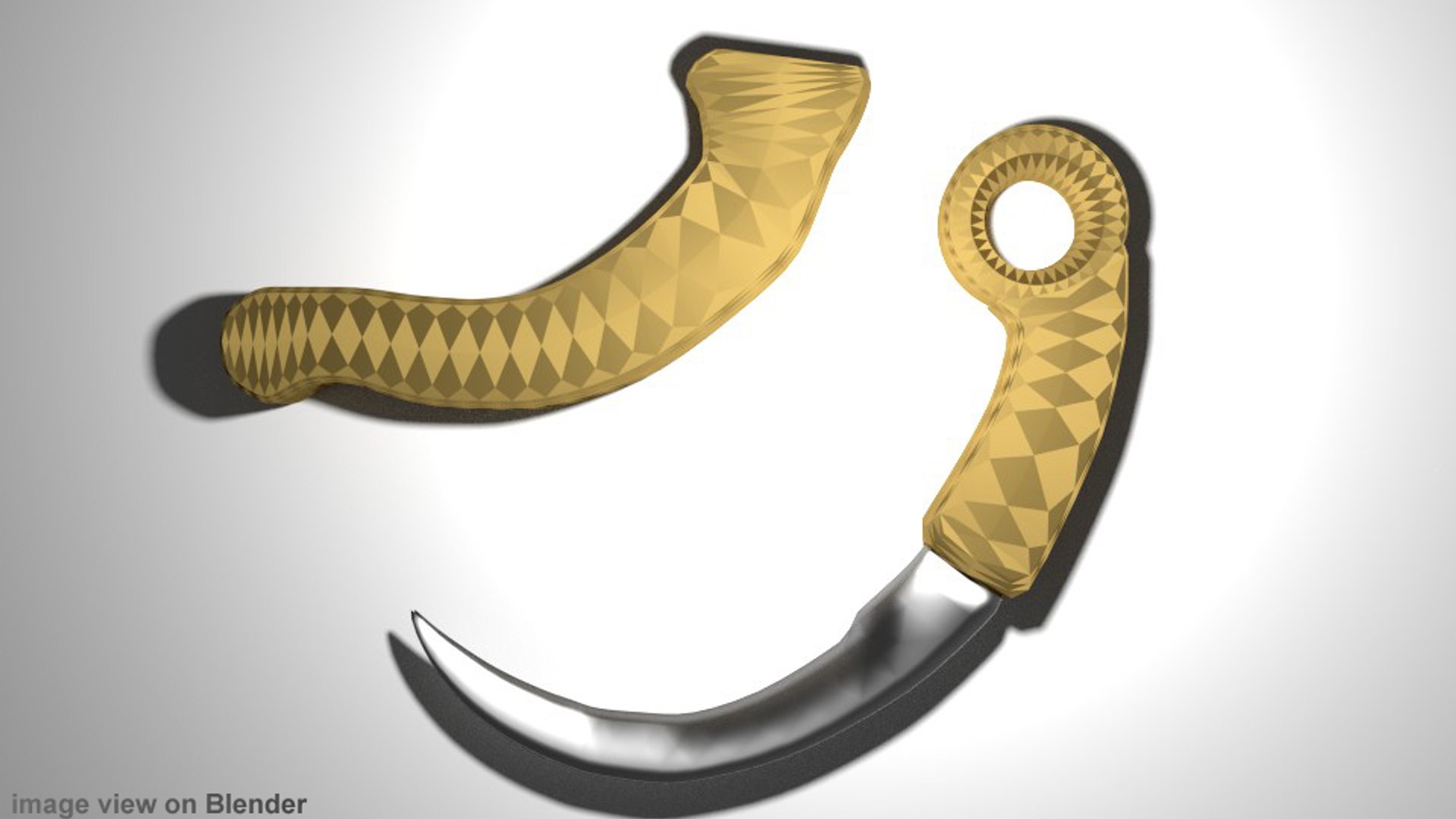 Karambit Blade 3d 3ds