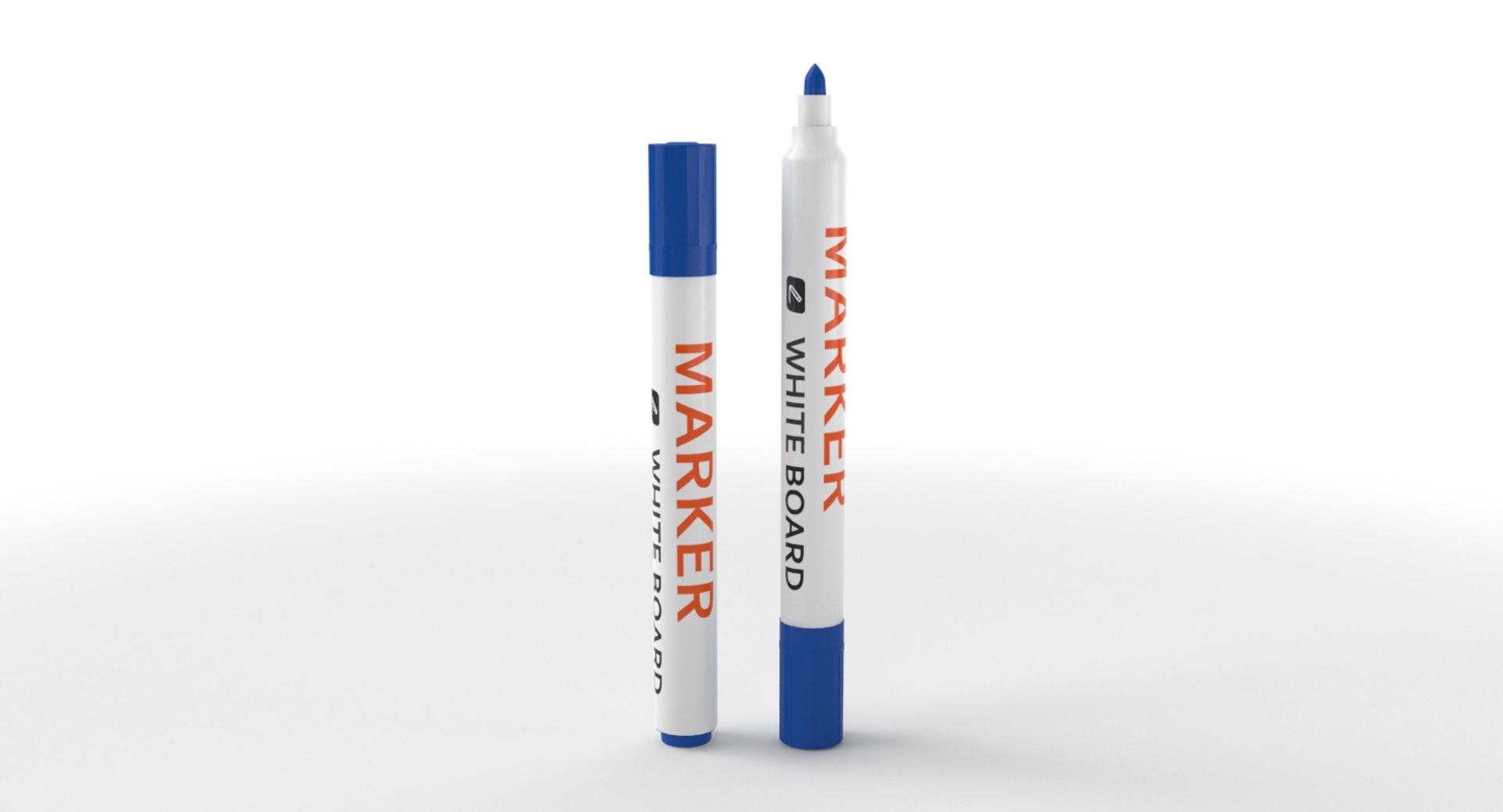 Blue Marker White Board 3D Model - TurboSquid 1404110