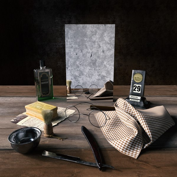 modelo 3d Set de barbero - TurboSquid 1019940