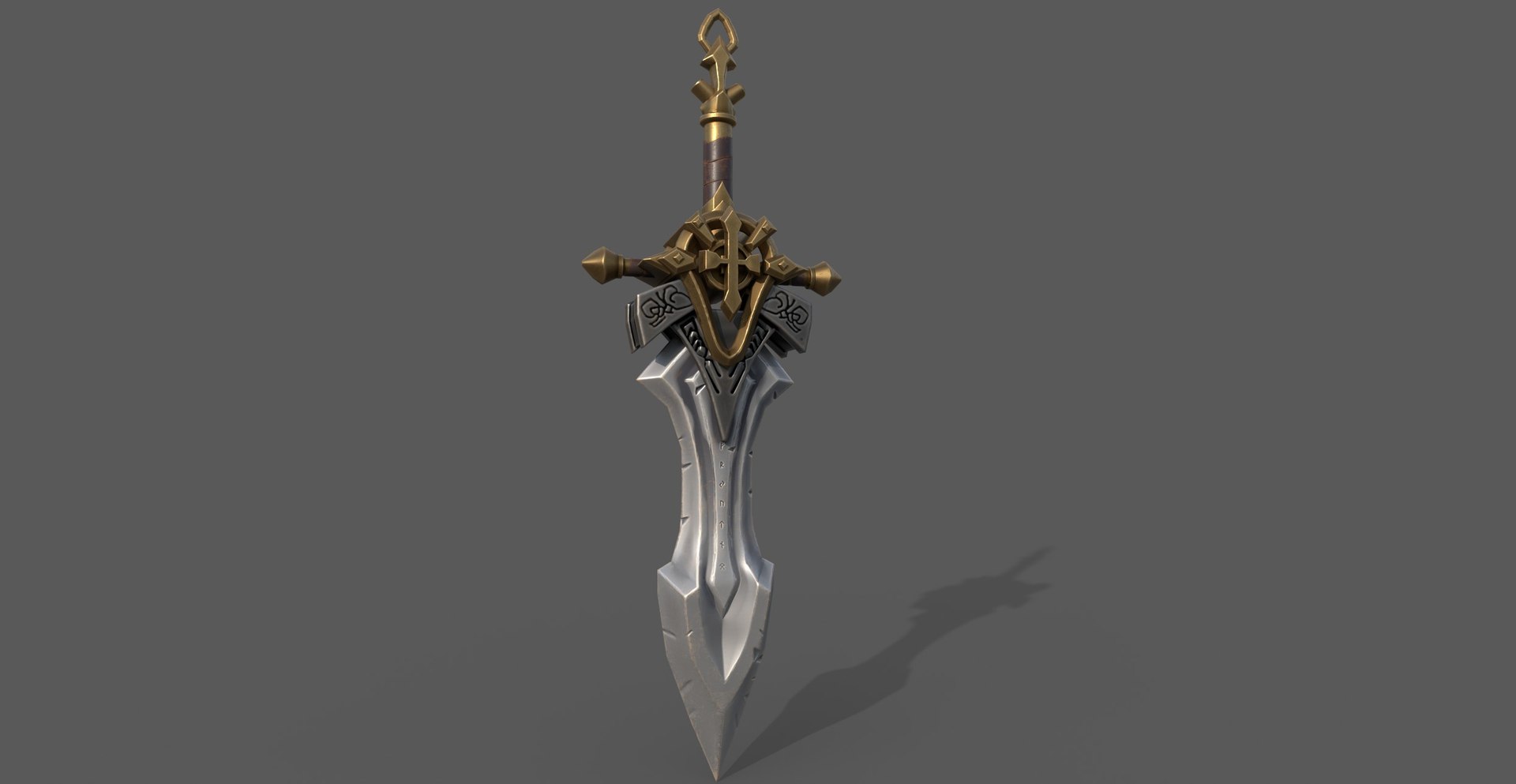 Stylized Sword Game Ready Low Poly PBR 3D Model model - TurboSquid 2171190
