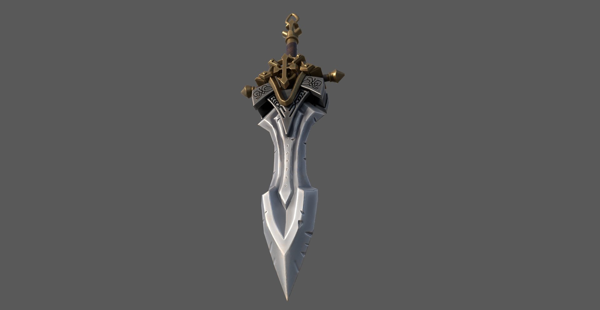 Stylized Sword Game Ready Low Poly PBR 3D Model model - TurboSquid 2171190
