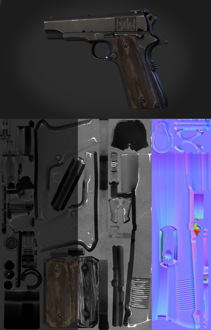 3d M1911 A1 Model