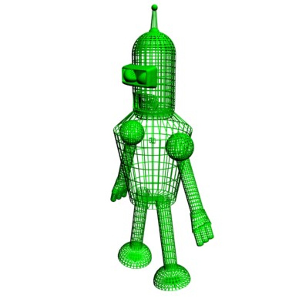 Free Bender Futurama 3d Model