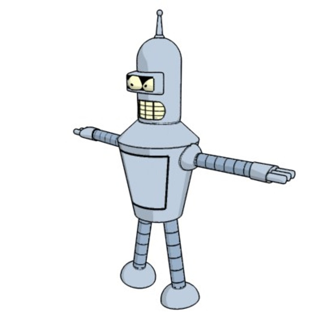Free Bender Futurama 3d Model
