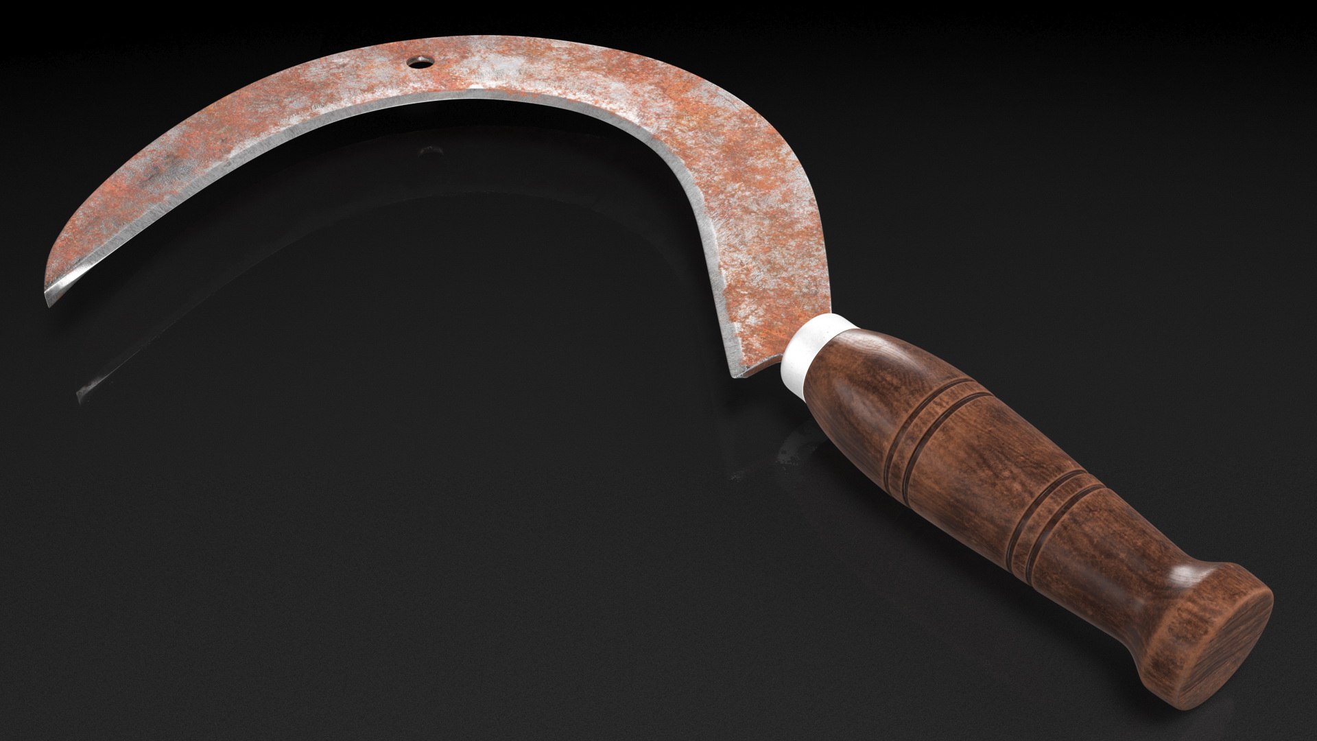 Hand Sickle Rusty 3D Model - TurboSquid 1766246