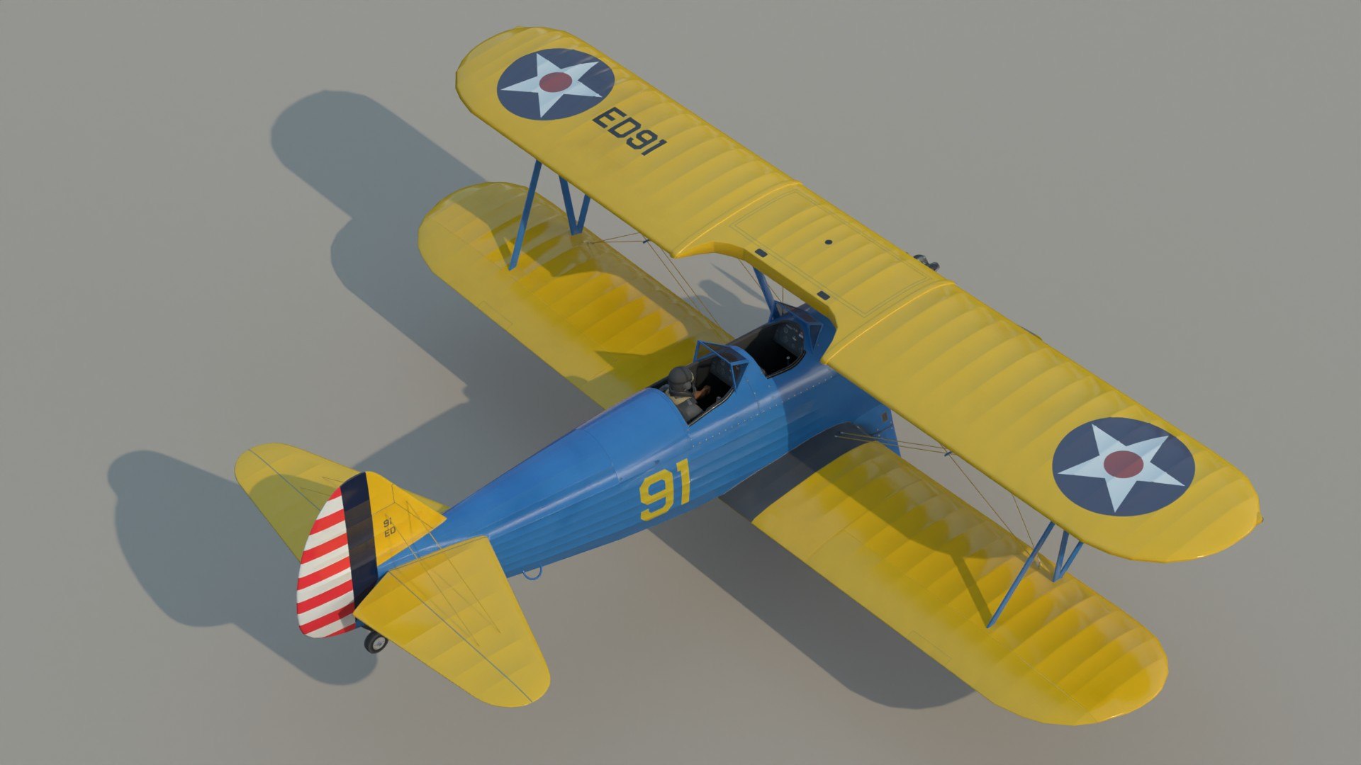 Stearman Model 75 SC 3D Model - TurboSquid 2278335